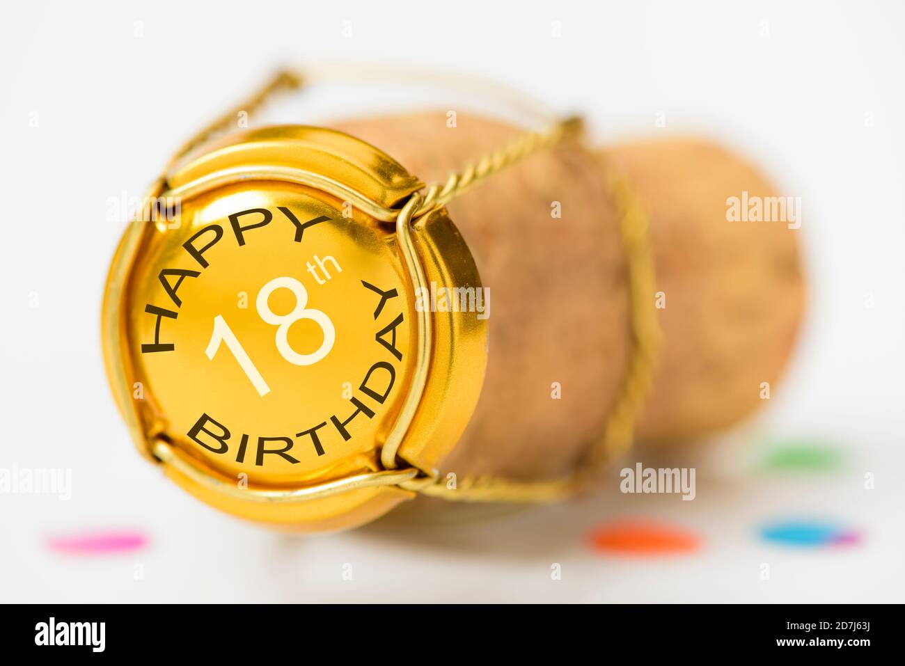 Happy congratulations to the 18th birthday Stock Photo - Alamy
