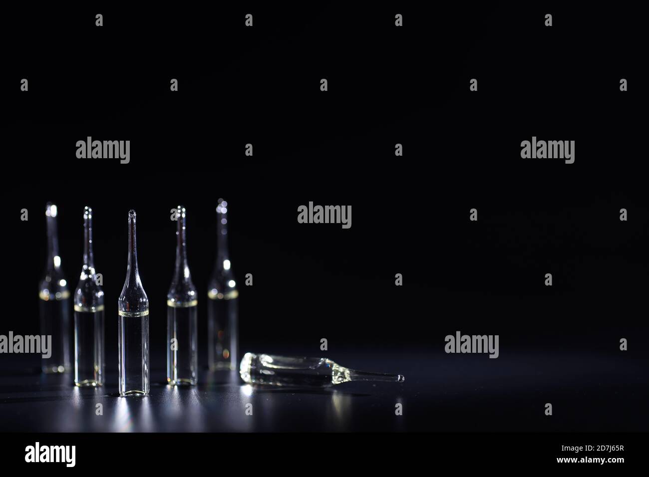 Medical drug ampoules. Medicines for injection Stock Photo - Alamy