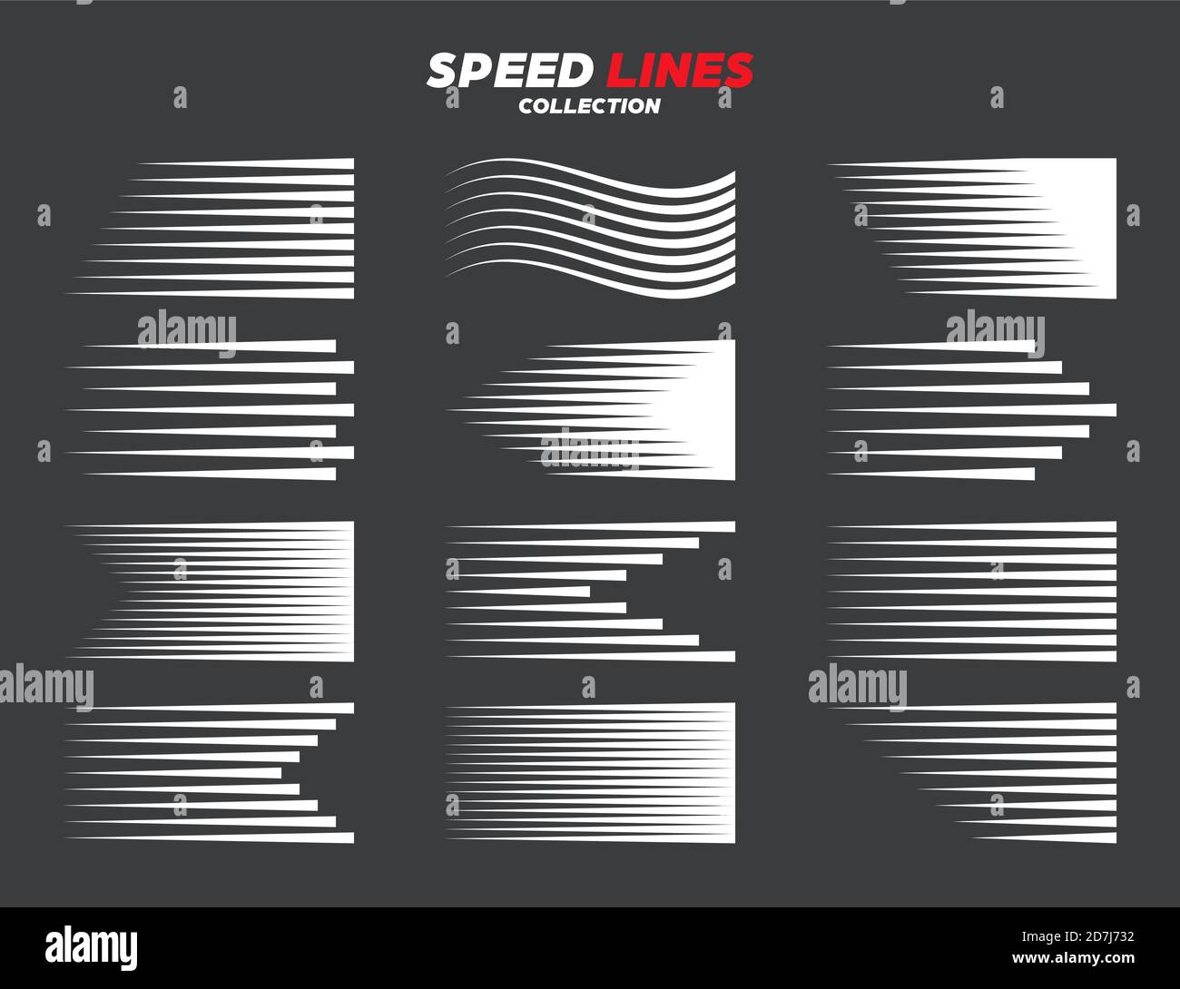 Comic book speed horizontal lines Stock Vector Images - Alamy