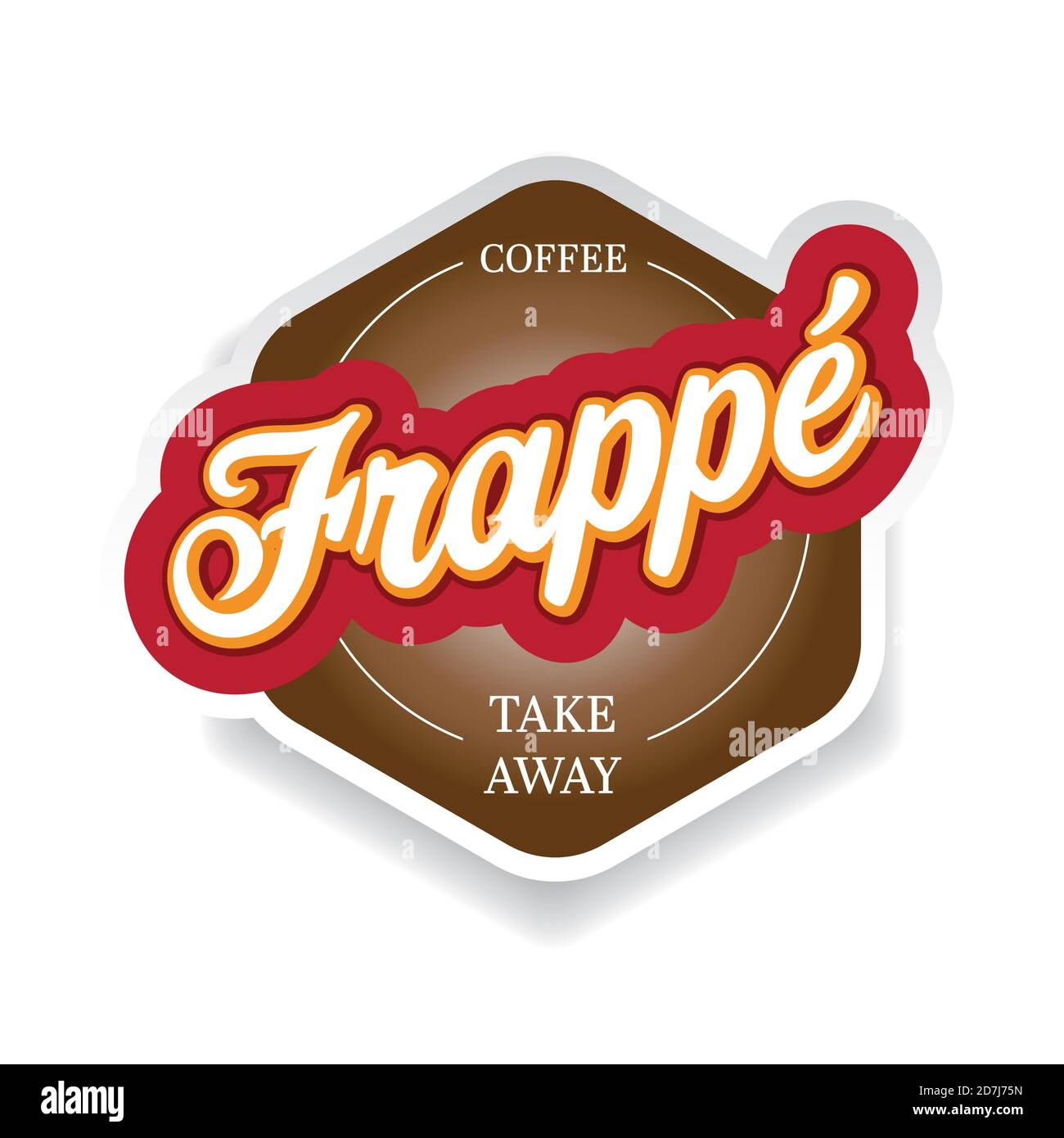 Coffee Frappe Take Away vector Stock Vector Image & Art - Alamy