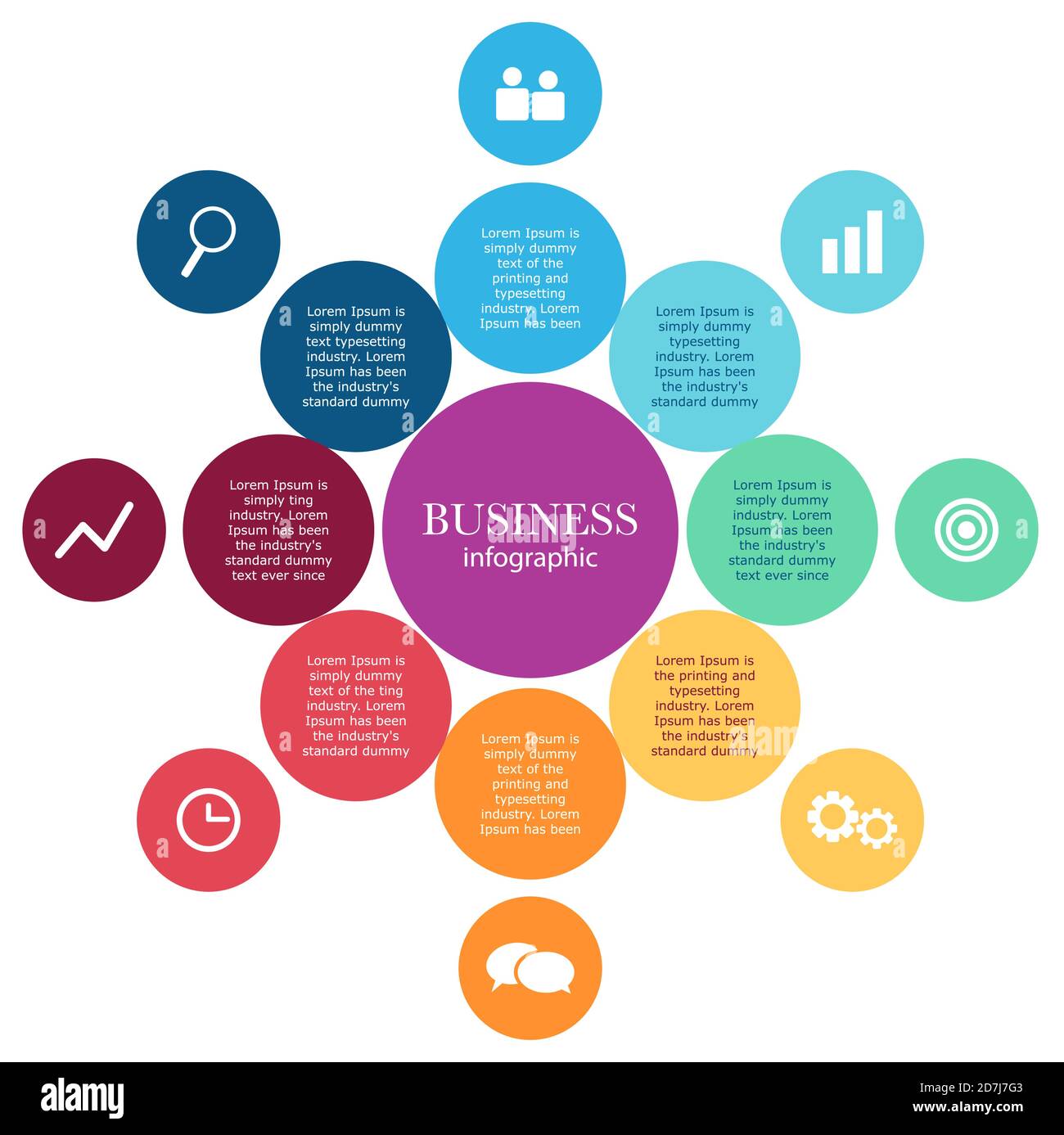 Abstract round infographics 8 step. Business template presentation ...
