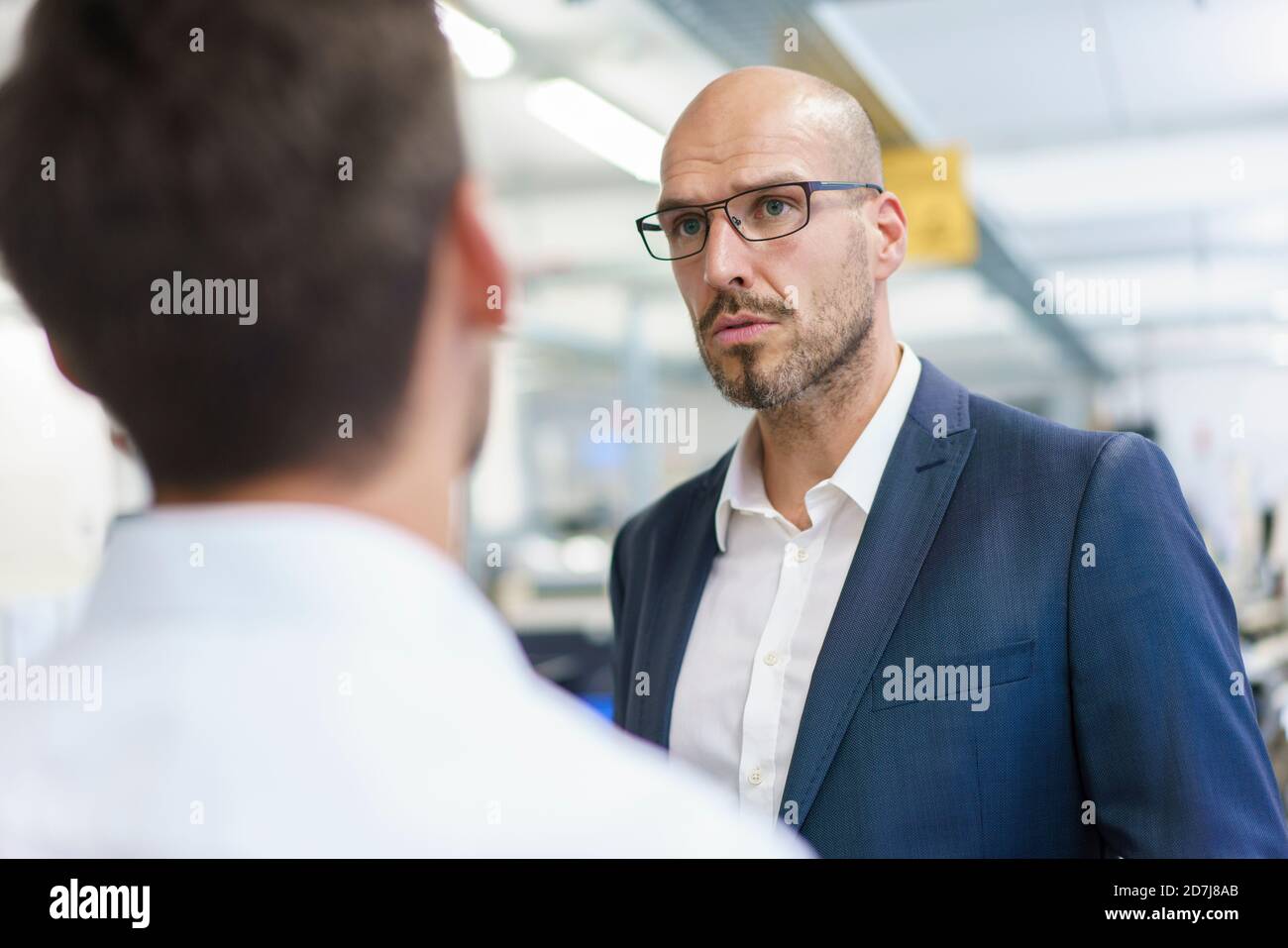 Young bald man confident hi-res stock photography and images - Alamy
