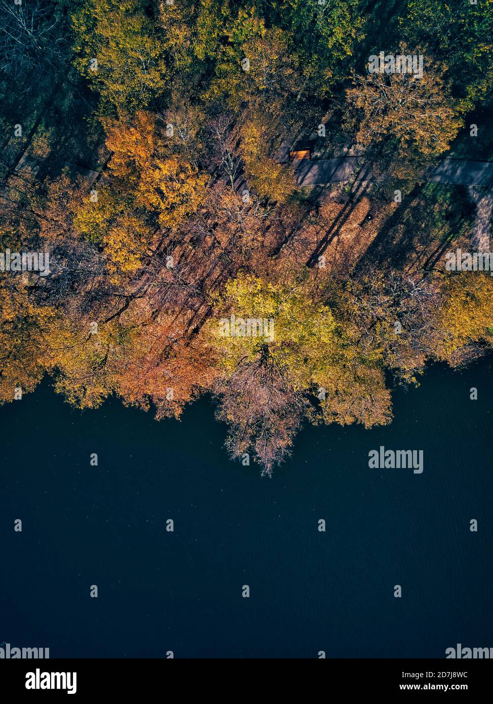 Aerial view of Bethany pond Stock Photo - Alamy