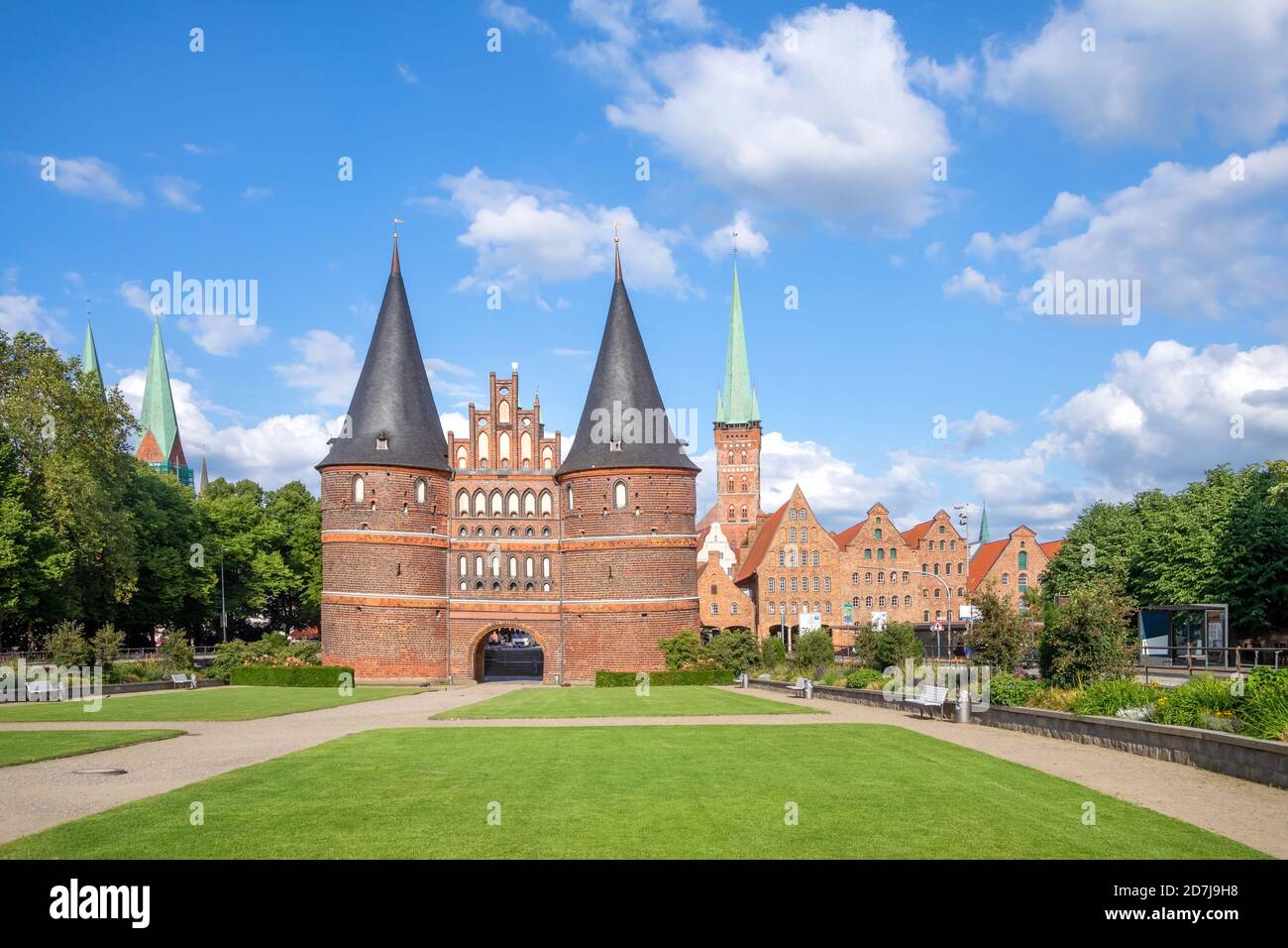 Holstentor - medieval city gate of Lubeck, Germany Stock Photo - Alamy