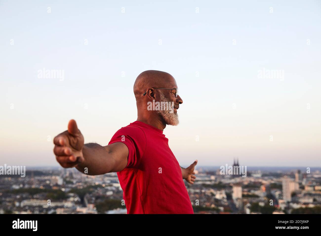 Terrace in the sunset hi-res stock photography and images - Alamy