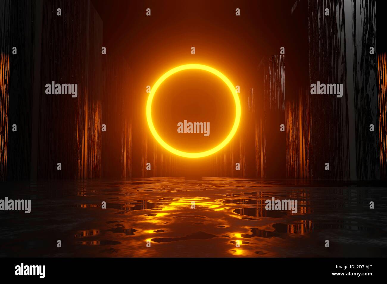 3D rendered Illustration of science fiction artifact Stock Photo - Alamy