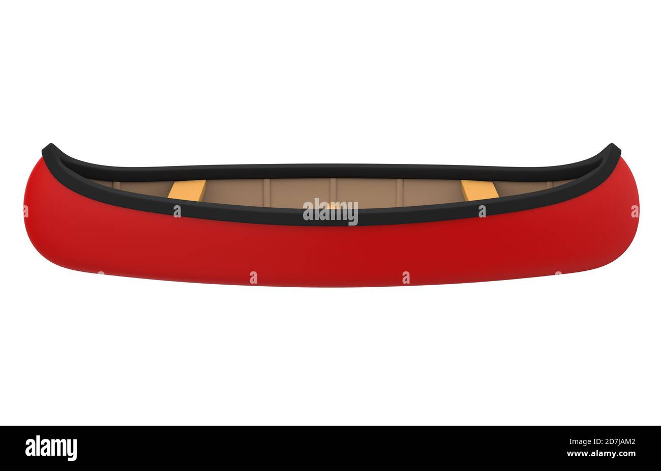 Canoe Boat Isolated Stock Photo - Alamy