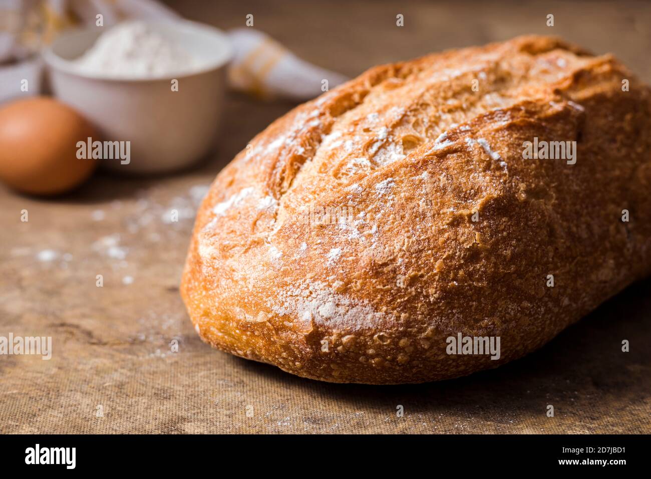 Loaf of fresh bread Stock Photo - Alamy