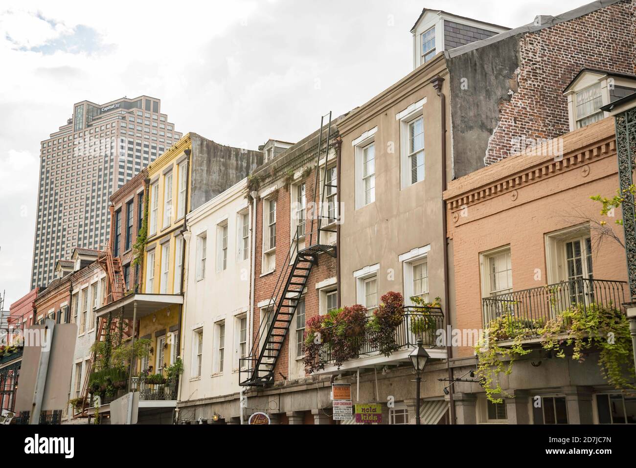 Architecture of the French Quarter in New Orleans Stock Photo - Alamy