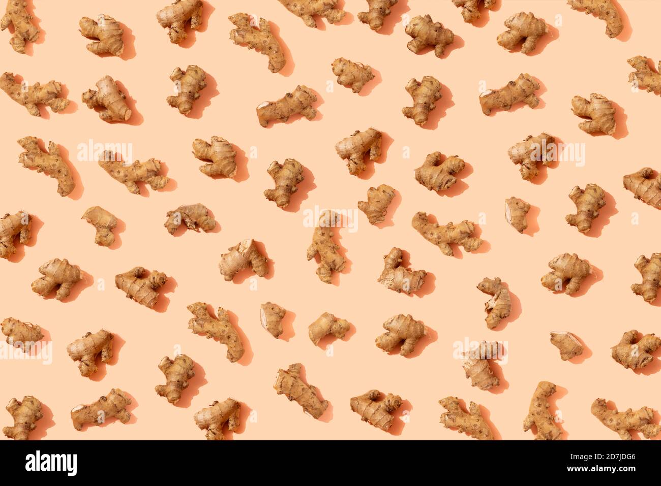 Pattern of fresh ginger roots Stock Photo - Alamy