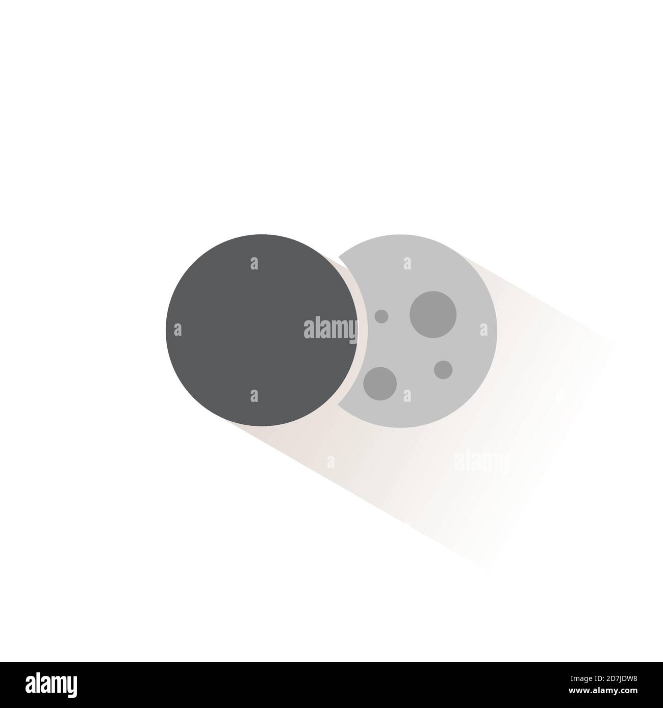 Moon eclipse. Isolated color icon. Weather glyph vector illustration ...