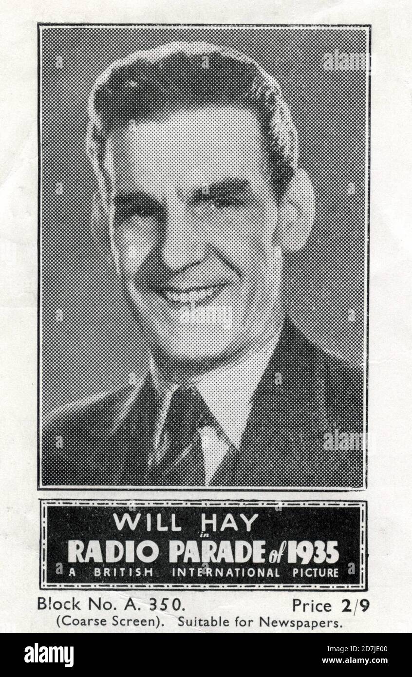 WILL HAY in RADIO PARADE OF 1935 released 1934 director ARTHUR B. WOODS ...