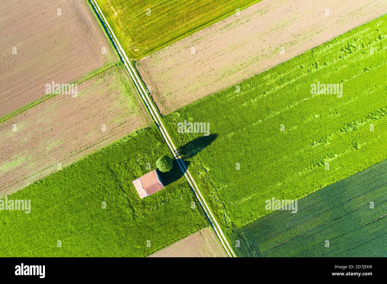 Aerial view dirt road in hi-res stock photography and images - Alamy