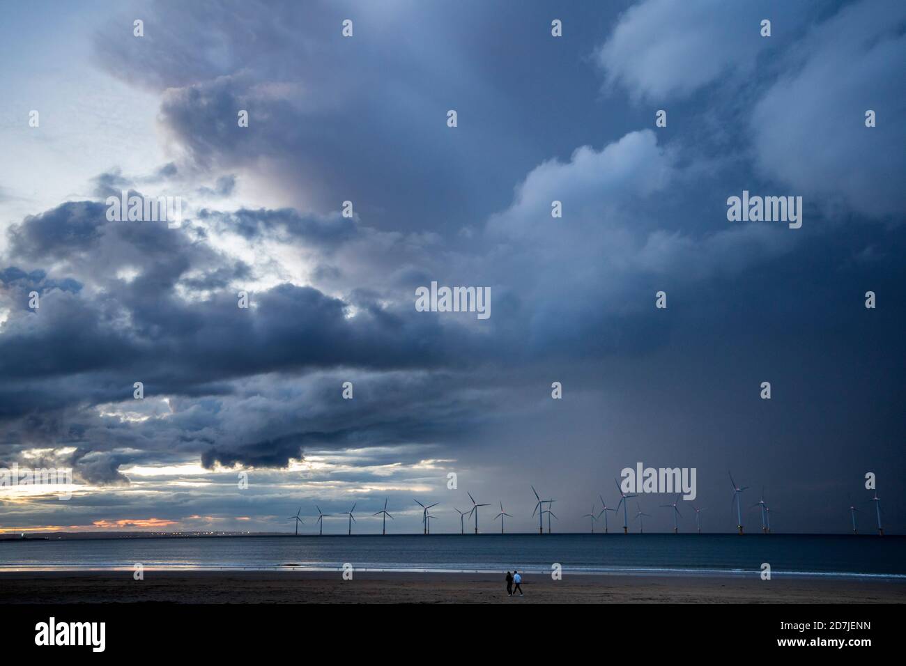 Wind Farm off Redcar, Cleveland Stock Photo - Alamy