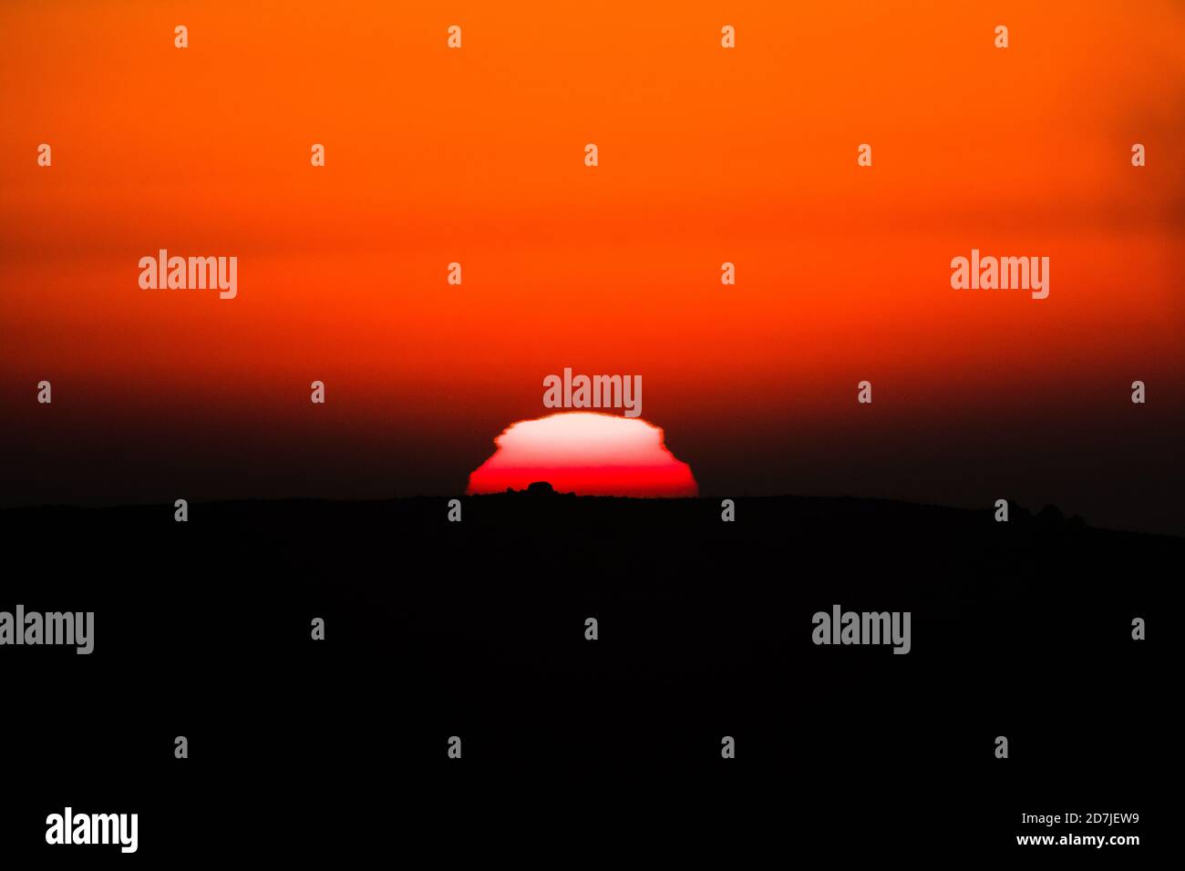 Sunset as viewed from Fasli, Paphos Cyprus Stock Photo - Alamy