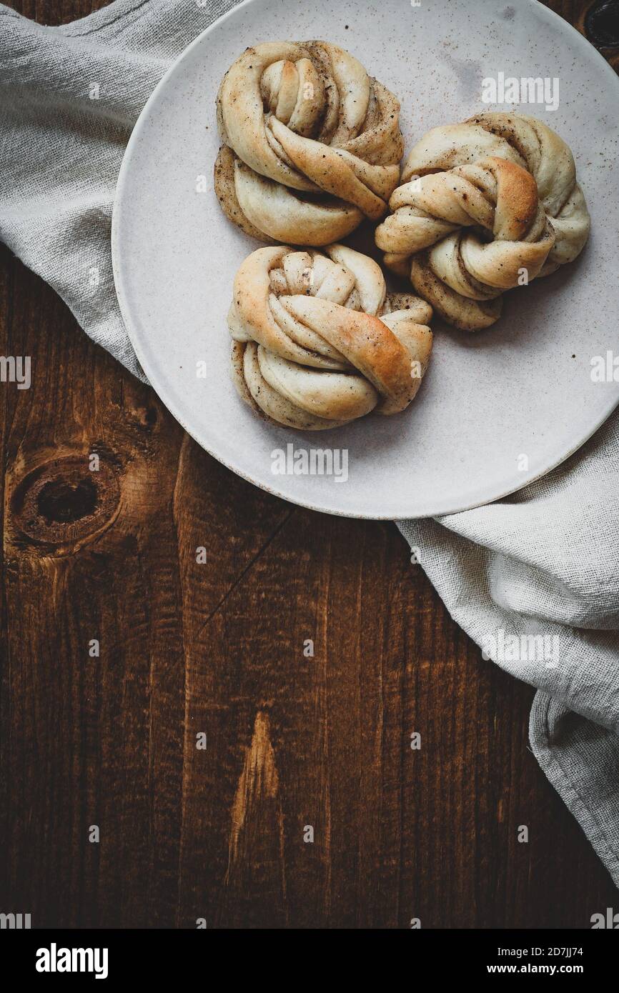 Swedish Cardamom Buns Stock Photo - Alamy