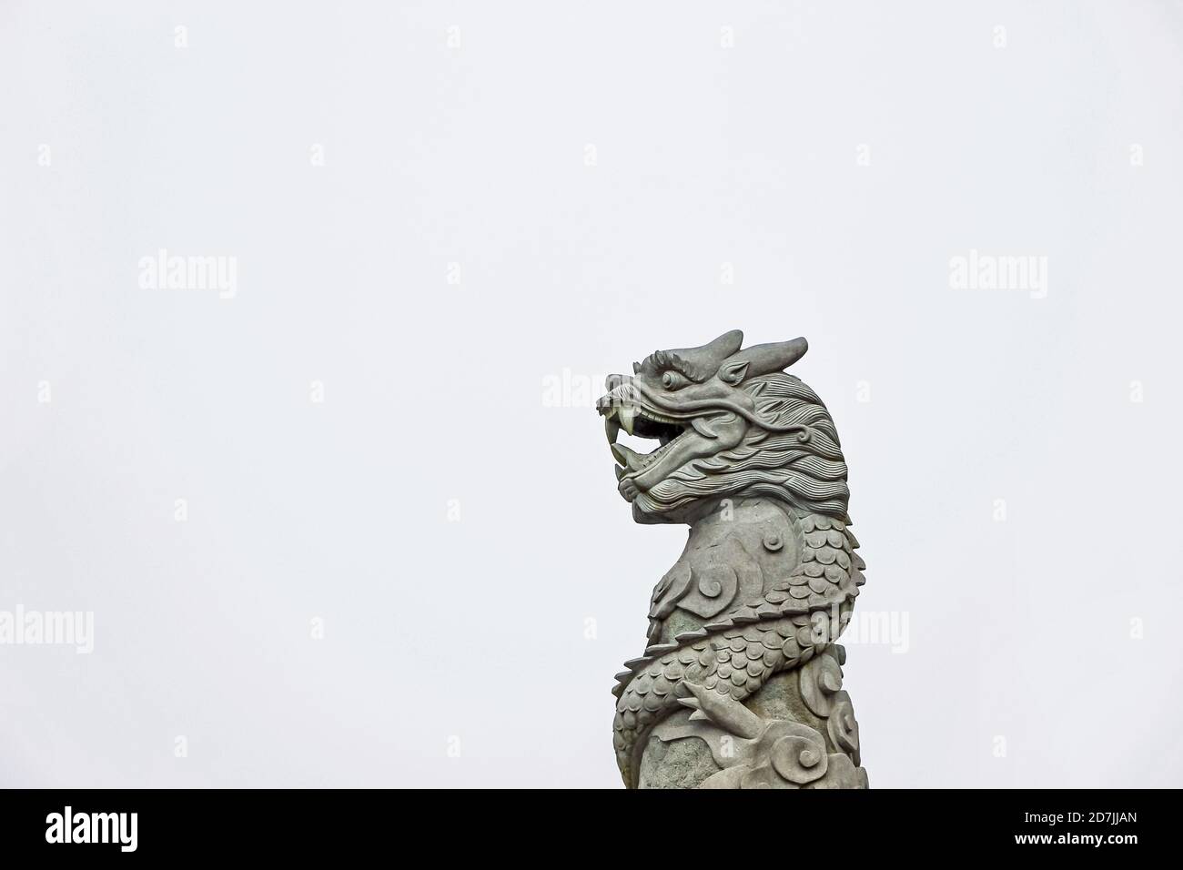stone dragon statue in chinese temple Stock Photo - Alamy