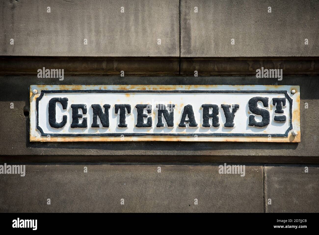 Centenary Street sign in the city of Leeds, West Yorkshire, England ...