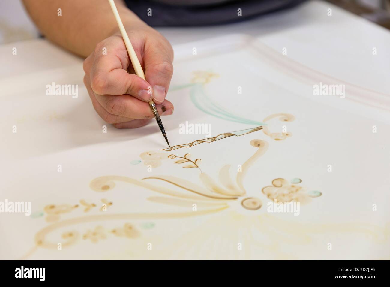 Hand on painting hi-res stock photography and images - Alamy