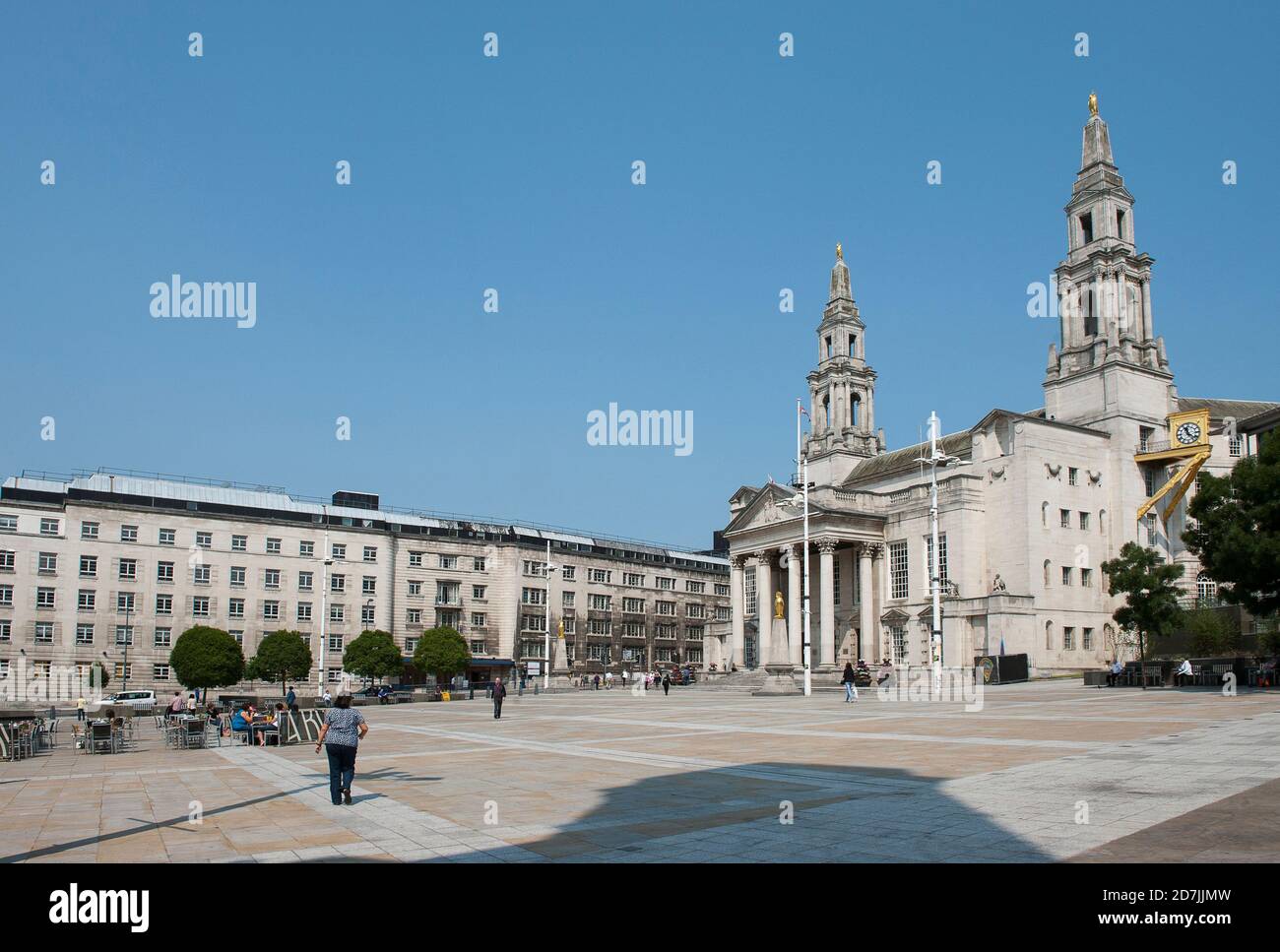 Entrance to Leeds Civic Hall, Millennium Square alongside the ...