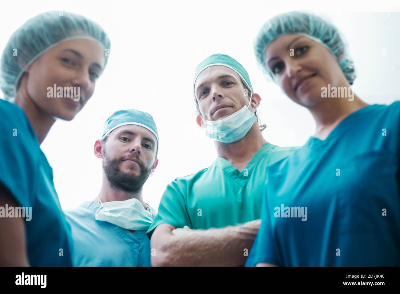 Group surgeons looking camera in hi-res stock photography and images ...