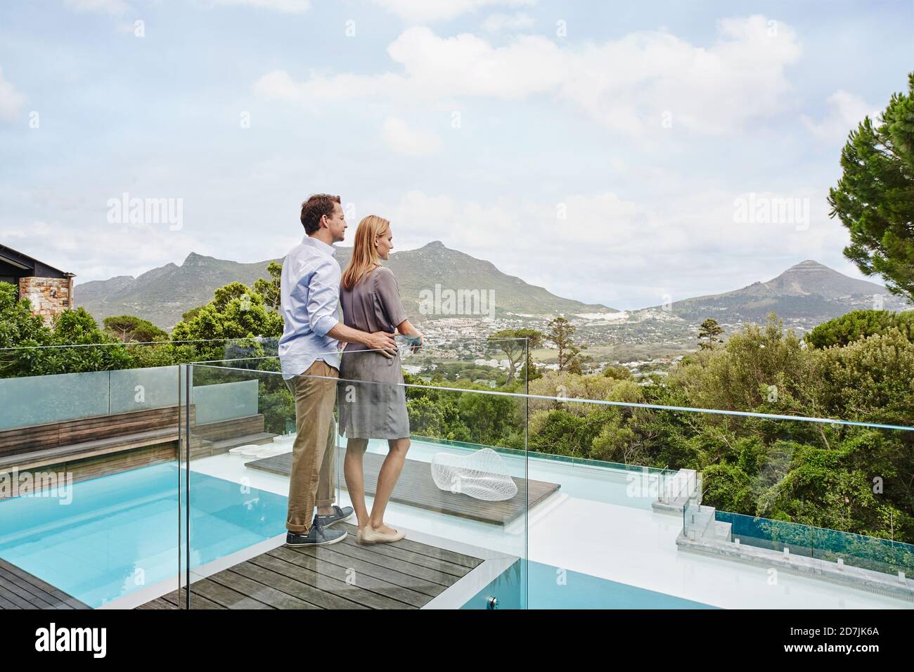 People looking from their balcony hi-res stock photography and images ...