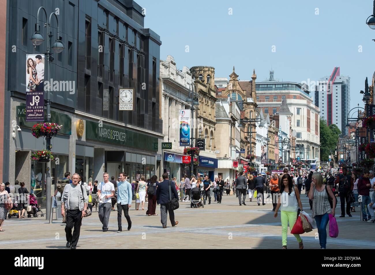 Shopping in leeds city centre hi-res stock photography and images - Alamy