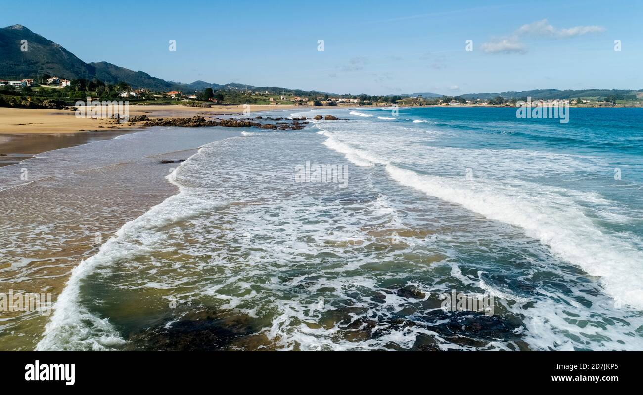 Aerial sandy beach horizontal hi-res stock photography and images - Alamy