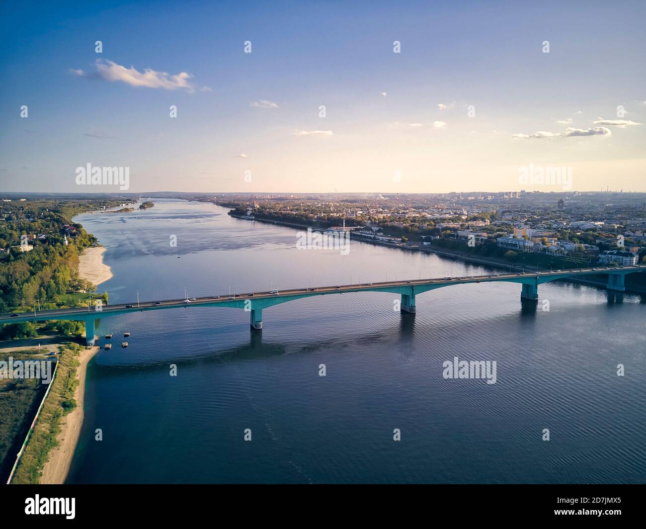 Bridge over Volga river at Yaroslavl, Russia Stock Photo - Alamy