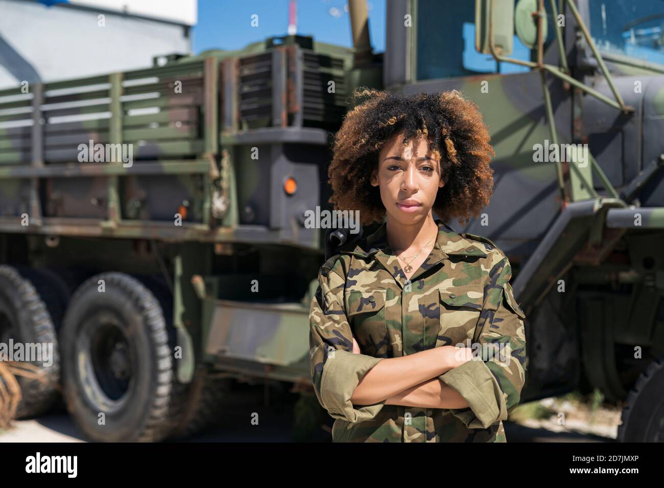 Young woman standing on base hi-res stock photography and images - Alamy