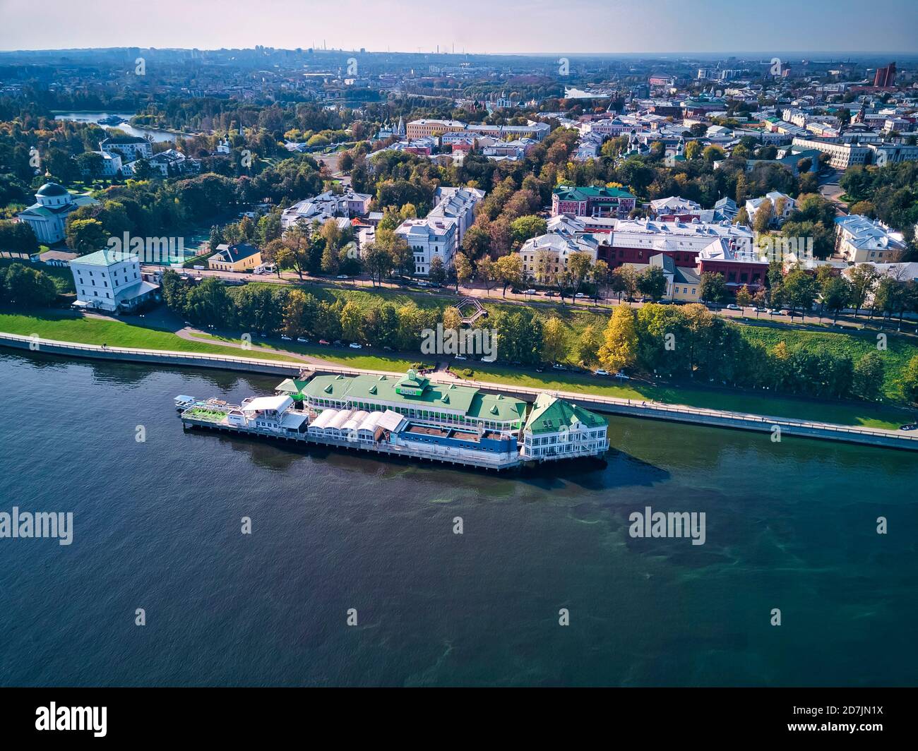 Aerial view of city by Volga River, Yaroslavl, Russia Stock Photo - Alamy
