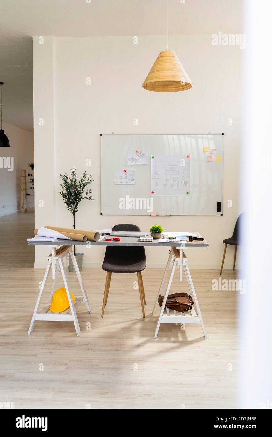Interior of architect studio Stock Photo - Alamy