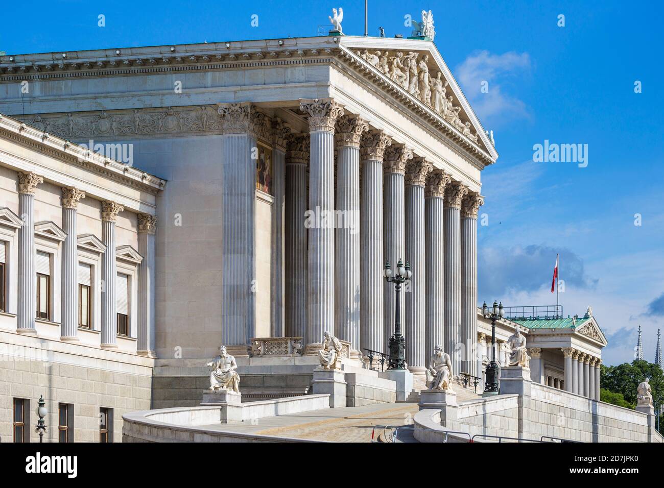 Austria, Vienna, The Austrian Parliment building Stock Photo - Alamy