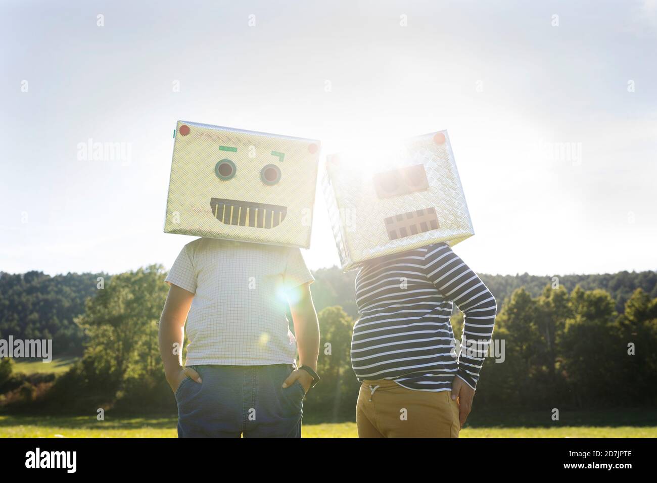 Cardboard face hi-res stock photography and images - Alamy
