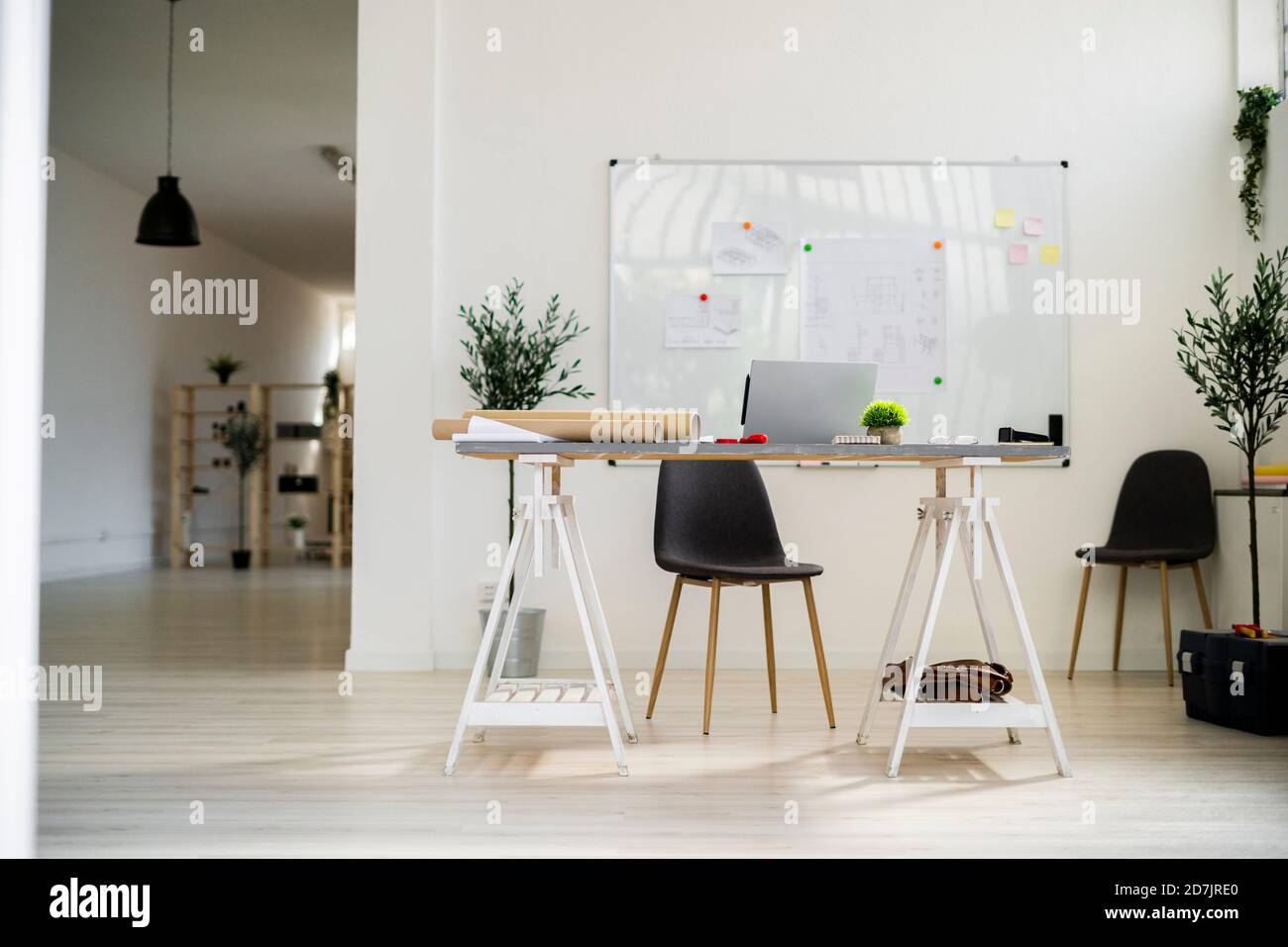 Interior of architect studio Stock Photo - Alamy