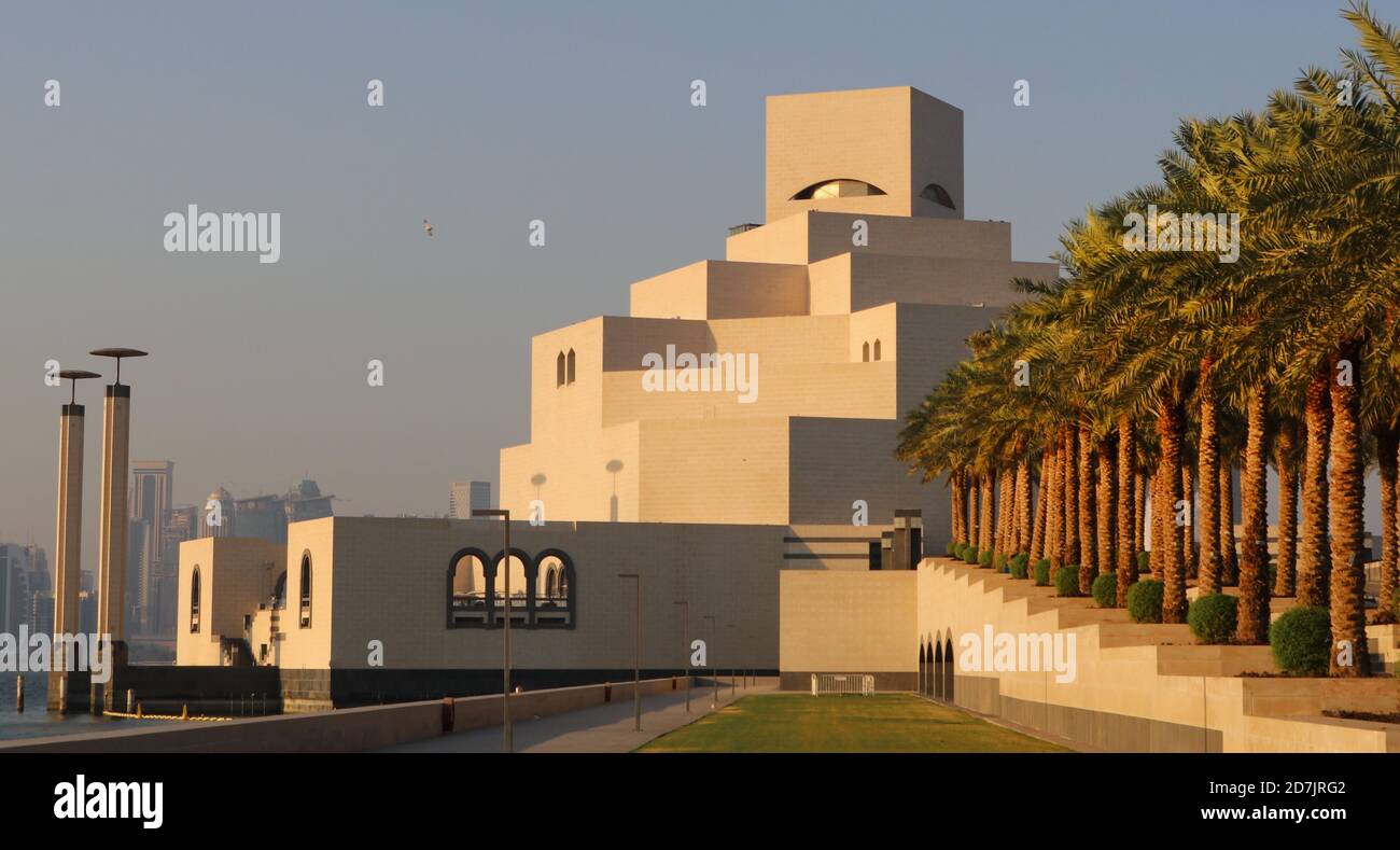 View of Museum of Islamic Arts, it is one of the main tourist ...
