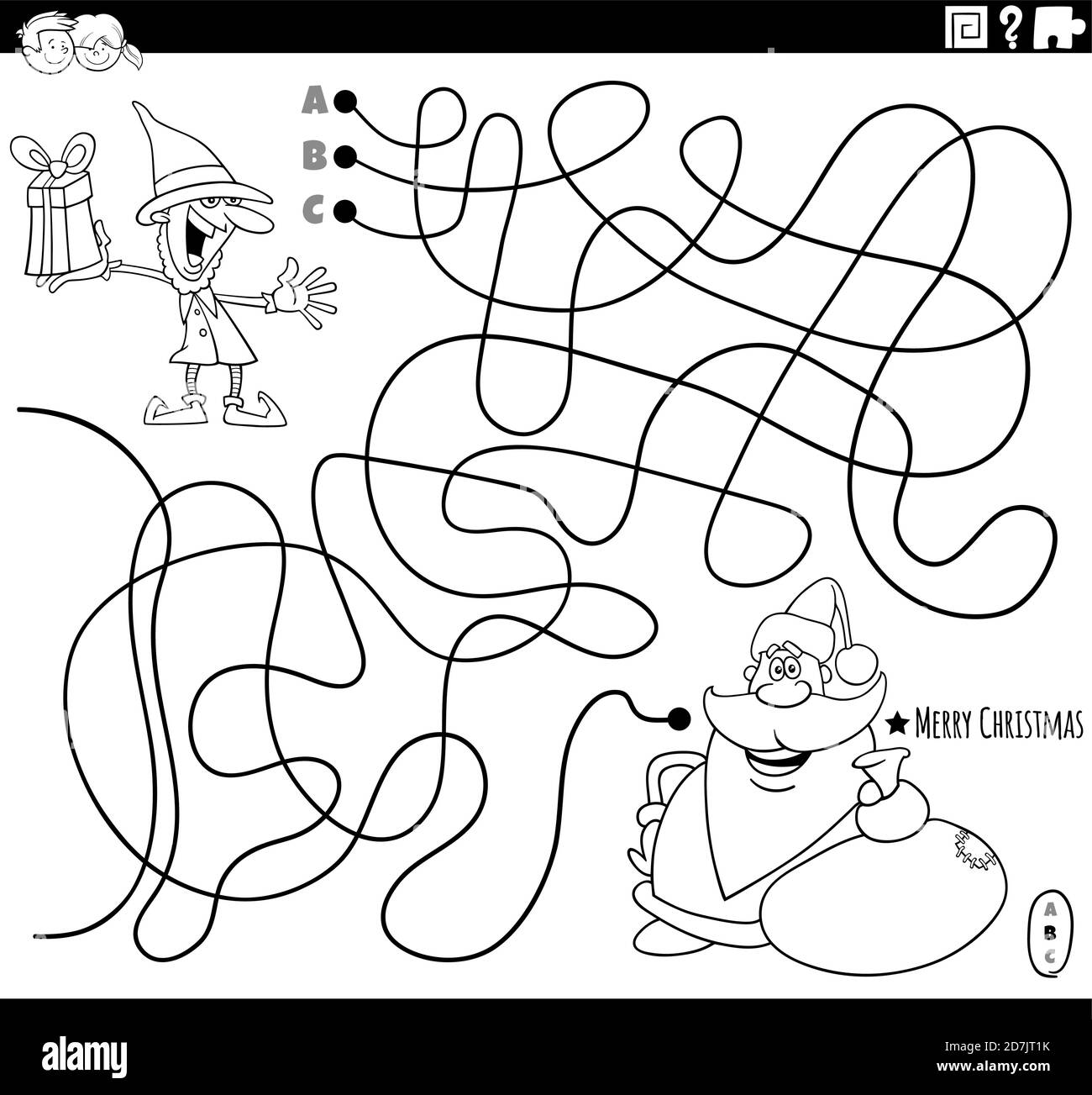 Follow The Correct Line Puzzle