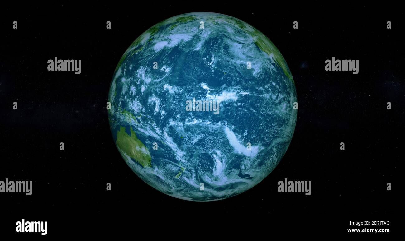 Beautiful photo realistic 3d earth on space. .front view of the earth ...