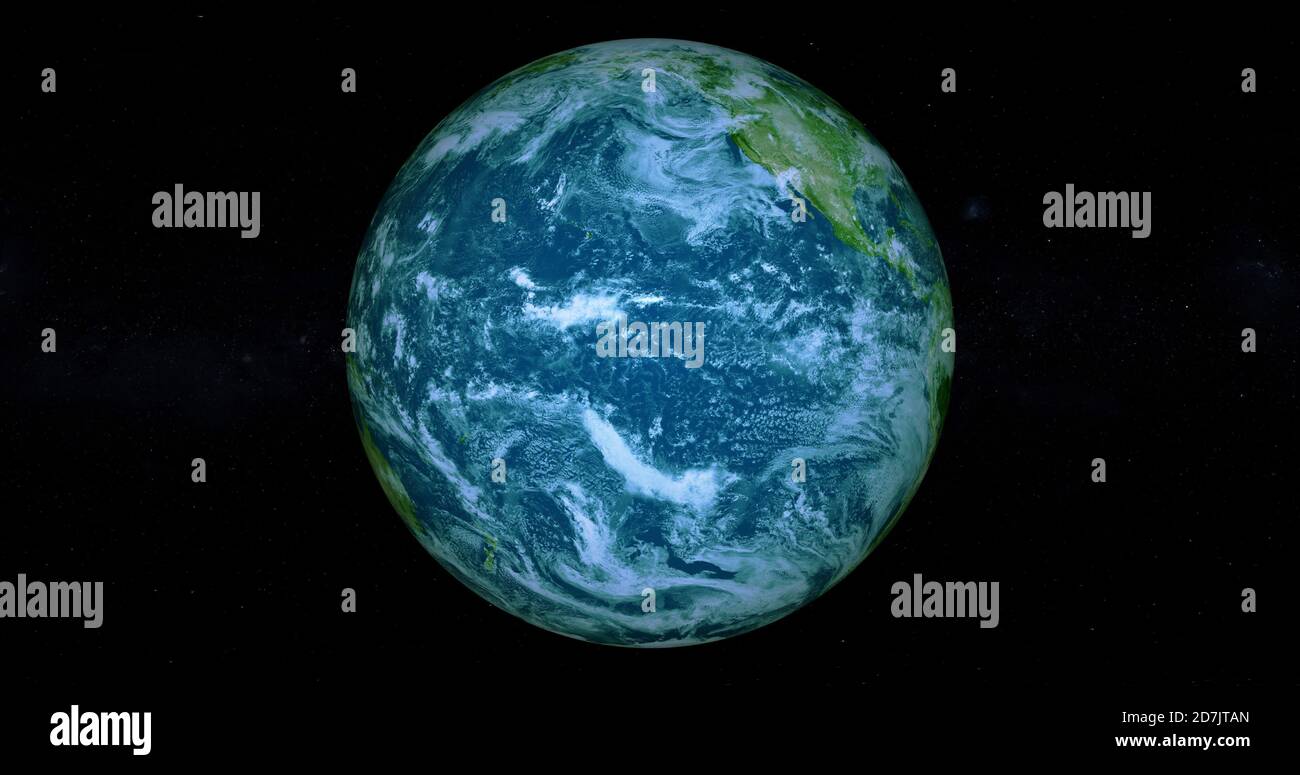 Beautiful photo realistic 3d earth on space. .front view of the earth ...