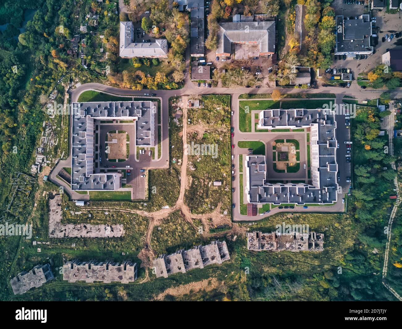 Residential building at Bethany pond at Sergiyev Posad, Russia Stock ...