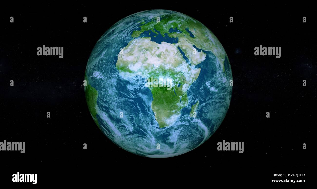 Beautiful photo realistic 3d earth on space. .front view of the earth ...