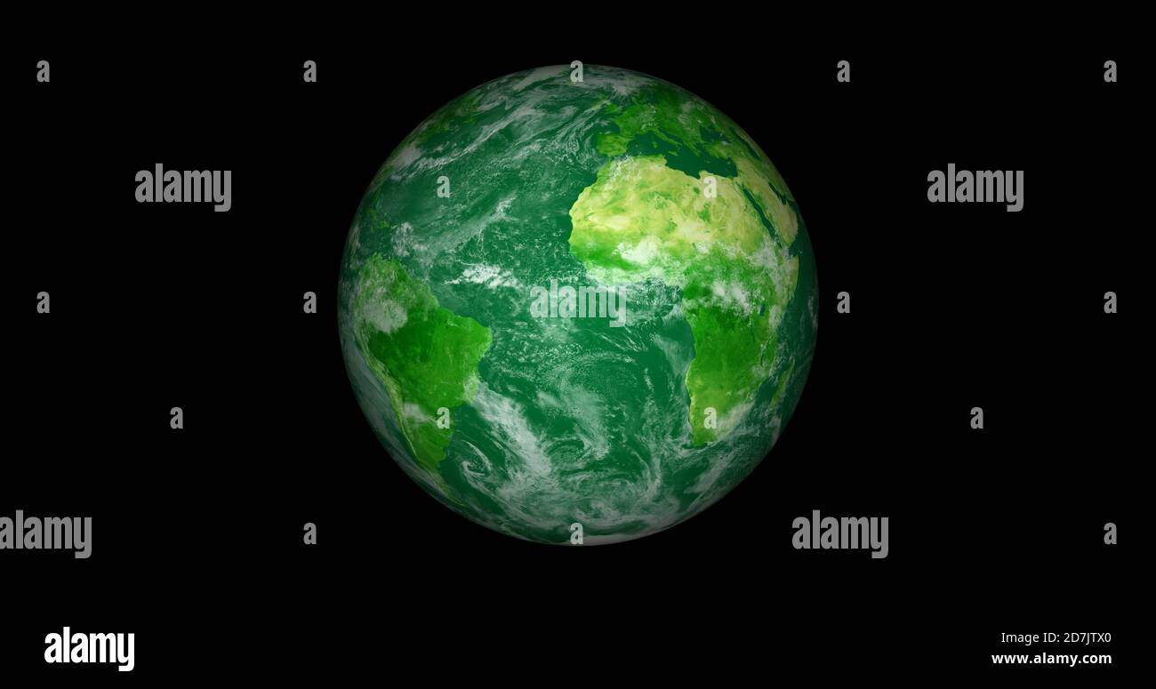 Beautiful photo realistic 3d earth on space. .front view of the earth ...