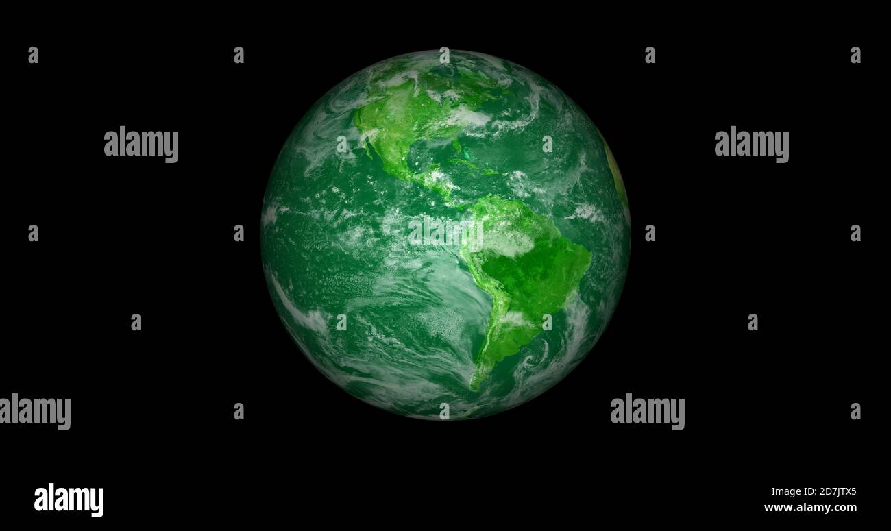 Beautiful photo realistic 3d earth on space. .front view of the earth ...