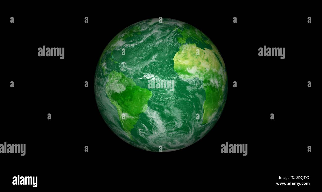 Beautiful photo realistic 3d earth on space. .front view of the earth ...
