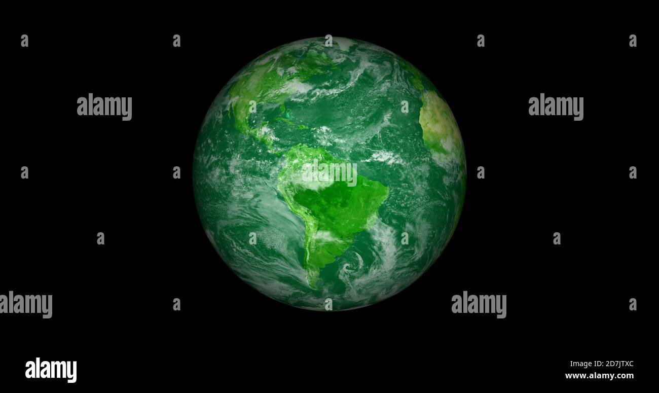 Beautiful photo realistic 3d earth on space. .front view of the earth ...