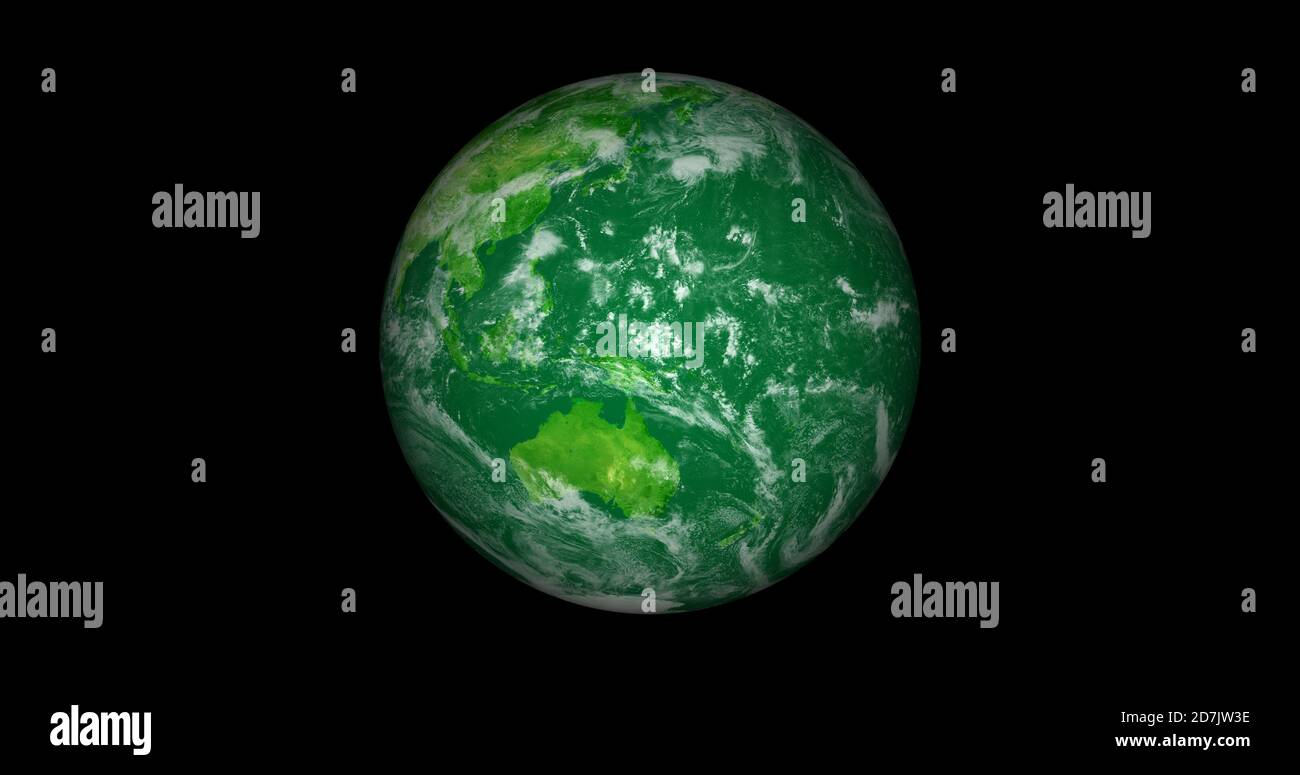 Beautiful photo realistic 3d earth on space. .front view of the earth ...