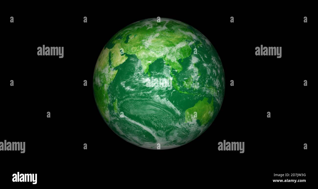 Beautiful photo realistic 3d earth on space. .front view of the earth ...