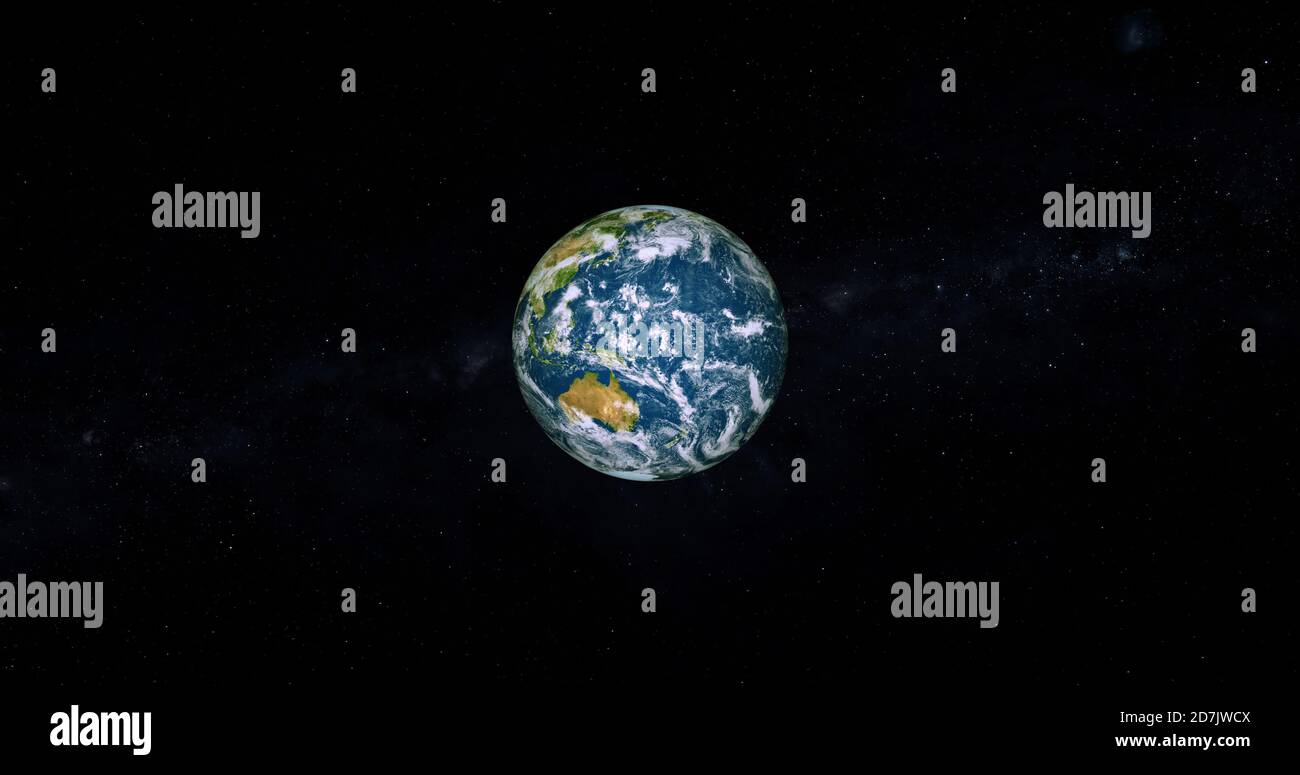 Beautiful photo realistic 3d earth on space. .front view of the earth ...