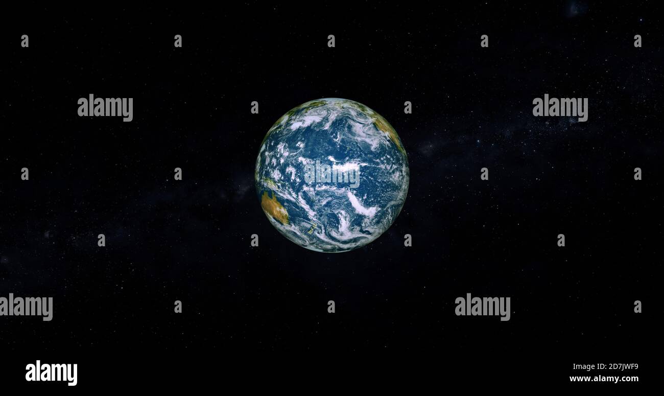 Beautiful photo realistic 3d earth on space. .front view of the earth ...