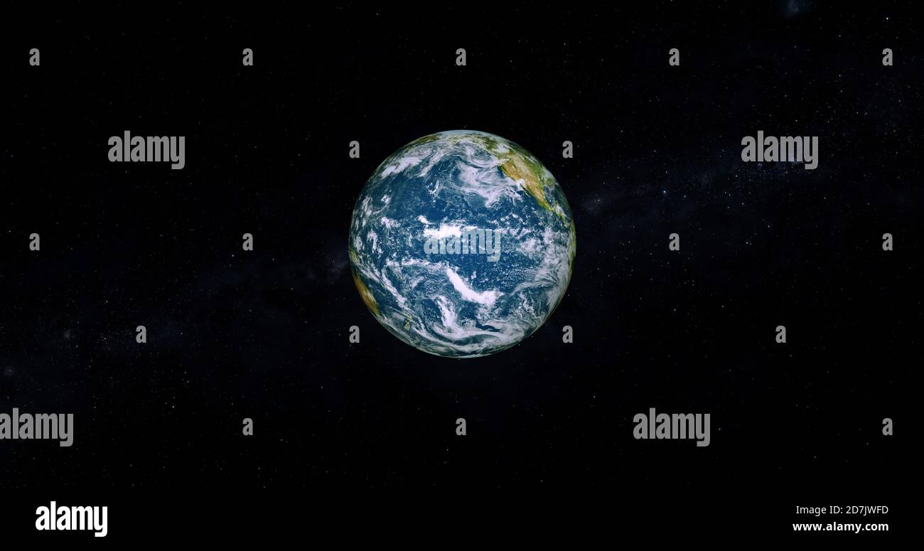 Beautiful photo realistic 3d earth on space. .front view of the earth ...